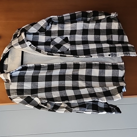 Sweaters | Blackwhite Buffalo Plaid Shacket | Poshmark